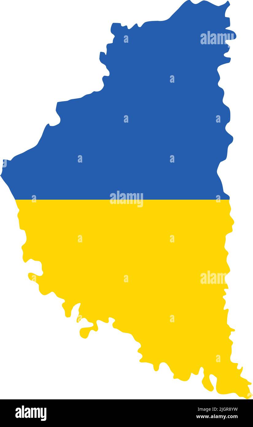 Flag map of the TERNOPIL OBLAST, UKRAINE Stock Vector Image & Art - Alamy