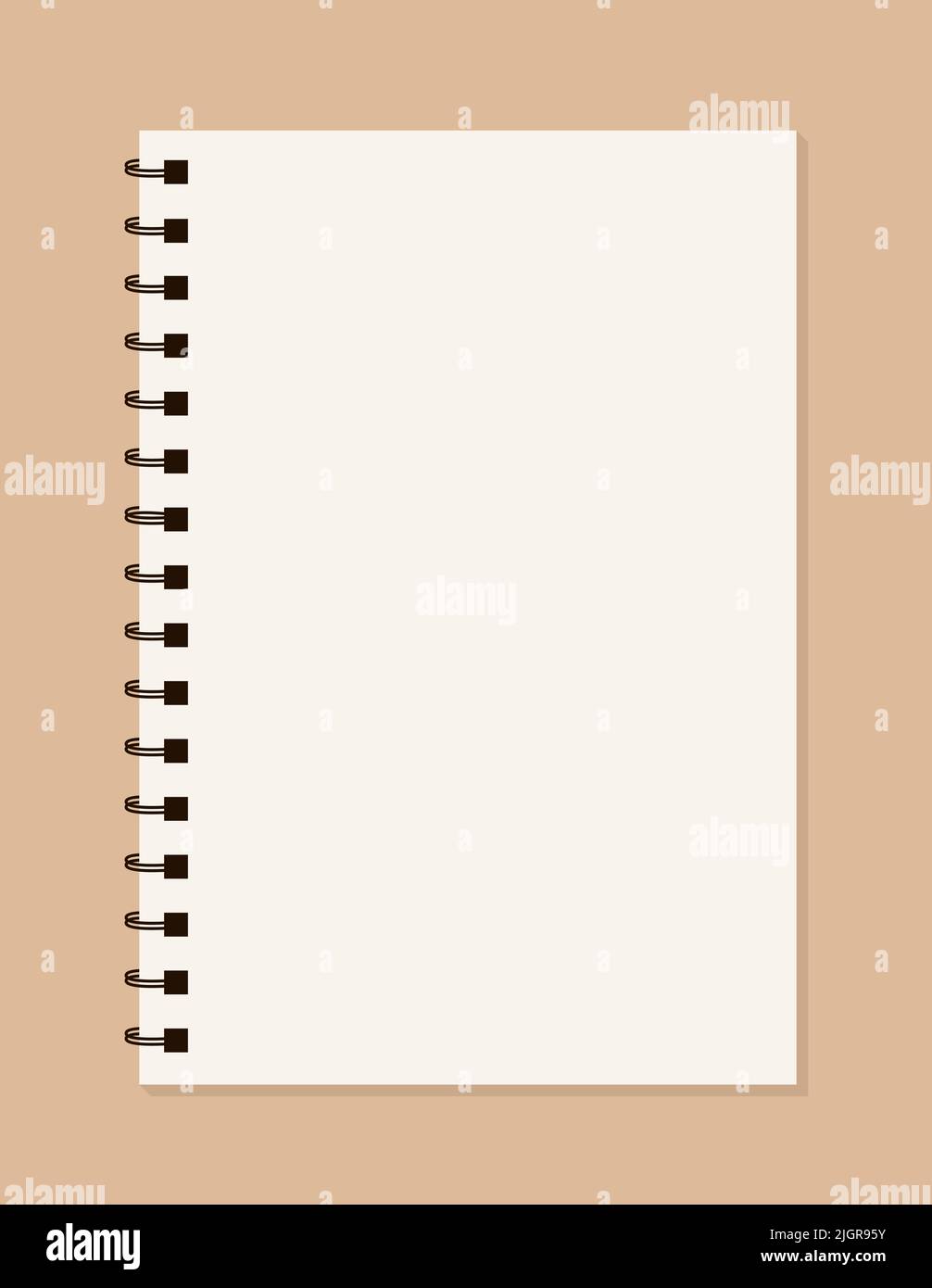 Set of blank realistic spiral notebooks mockup Eps 10 Stock Vector ...