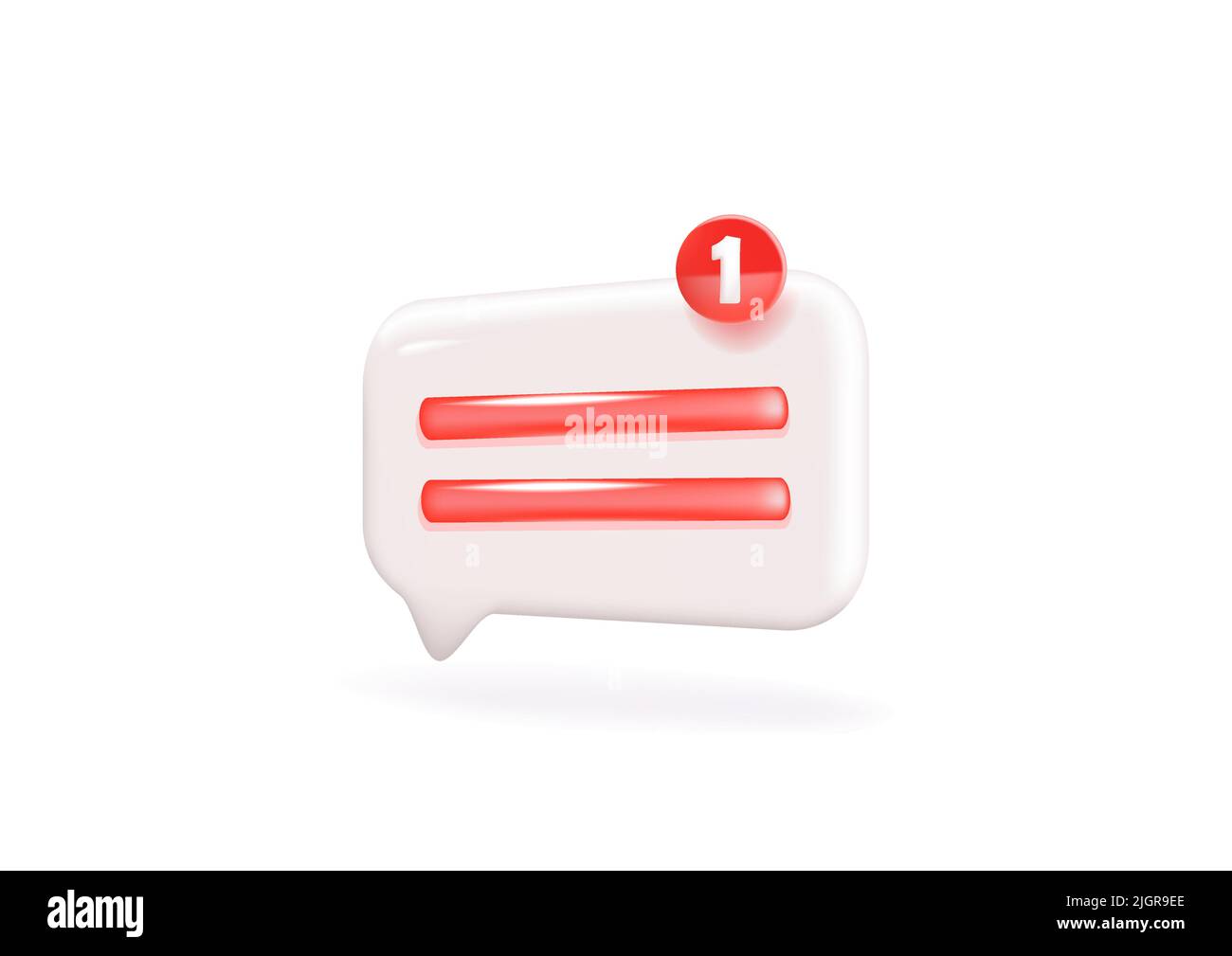 3d Chat bubble. Talk, dialogue, messenger or online support concept ...