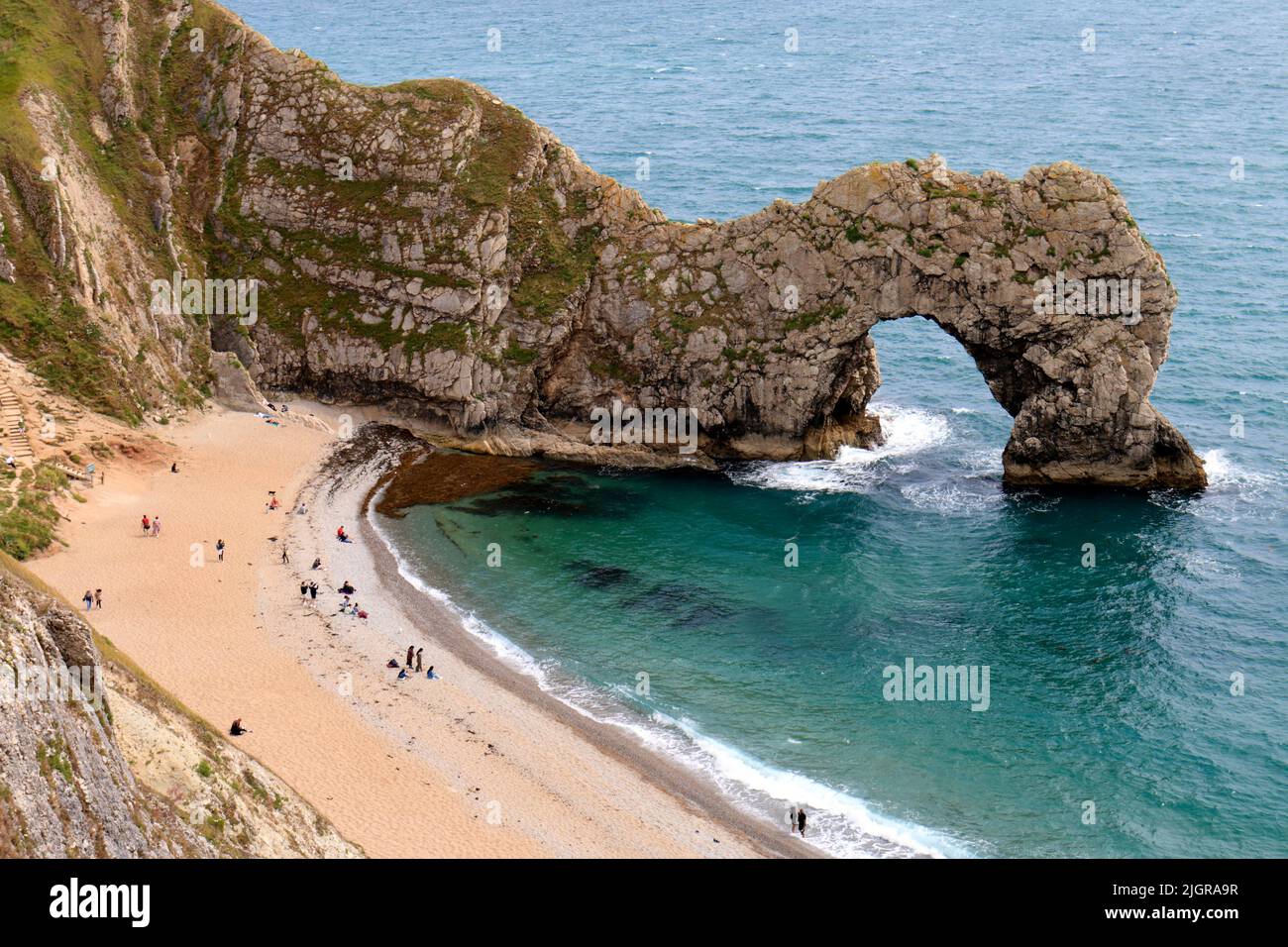 Durdle door rock formation in Dorset, England Stock Photo - Alamy