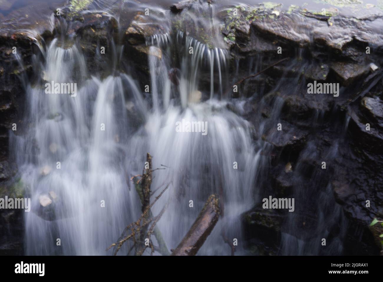 An aerial view of a waterfall Stock Photo - Alamy