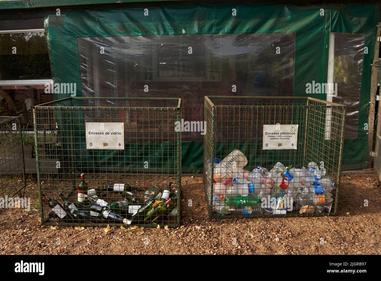 Plastic recycling point hi-res stock photography and images - Alamy
