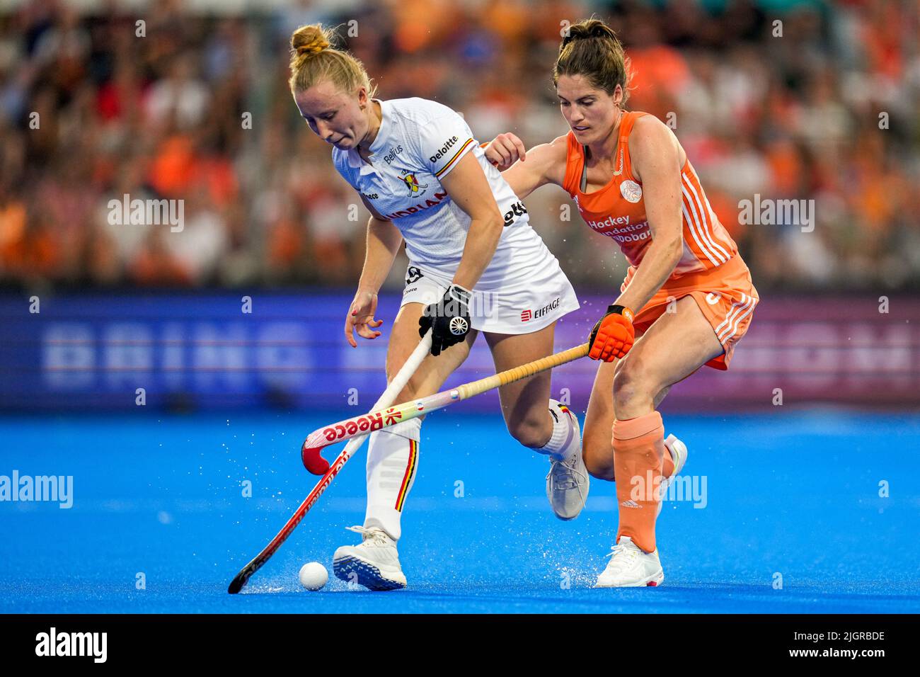 AMSTELVEEN, NETHERLANDS - JULY 12: Frederique Matla of Netherlands ...