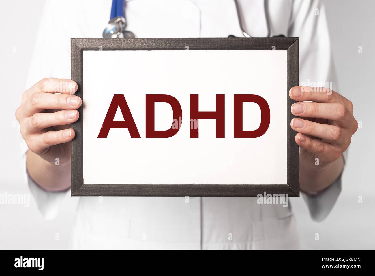 ADHD abbreviation, word. Attention deficit disease concept Stock Photo ...