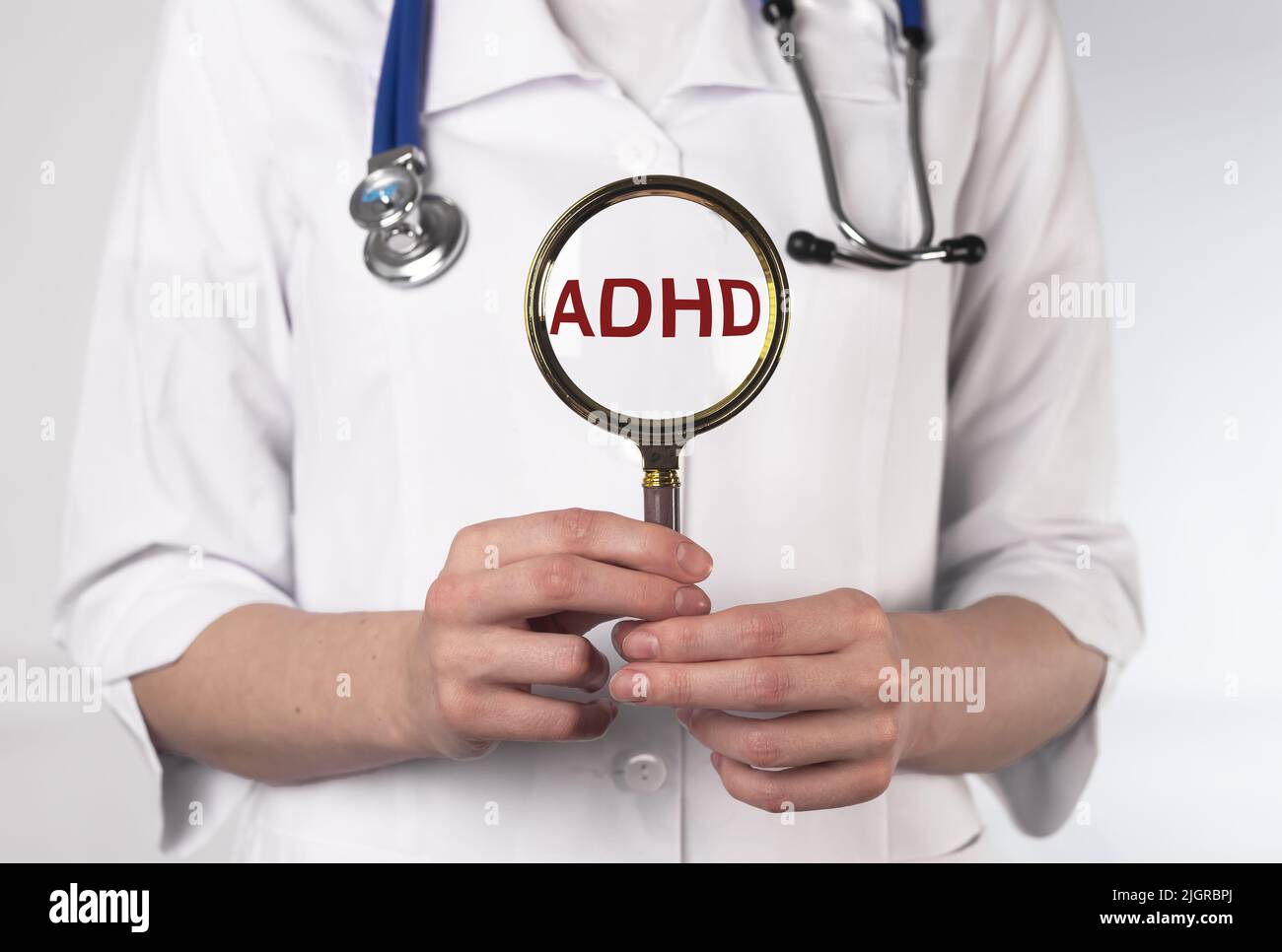 ADHD abbreviation, word. Attention deficit disease concept Stock Photo ...