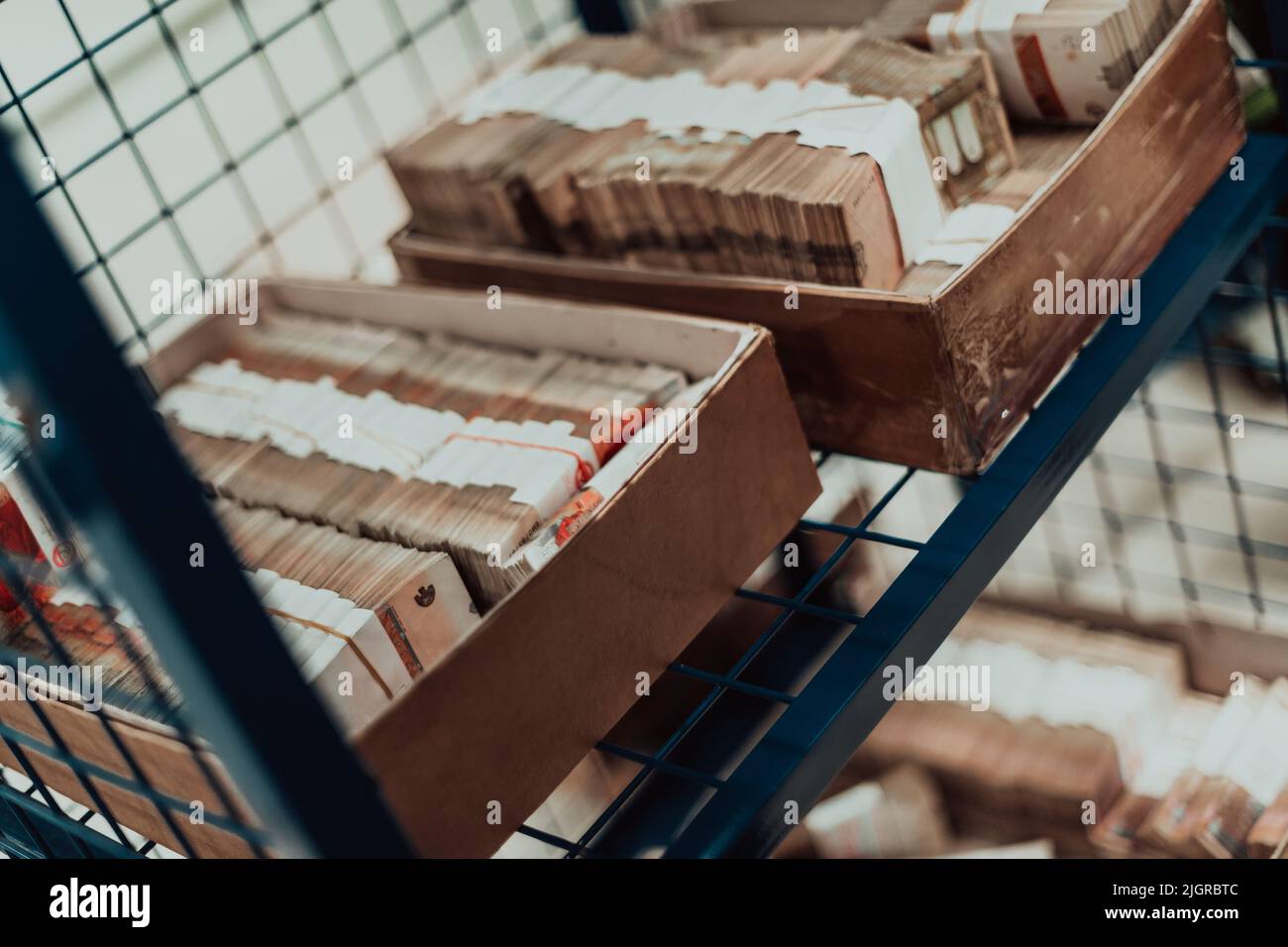 Banker boxes hi-res stock photography and images - Alamy