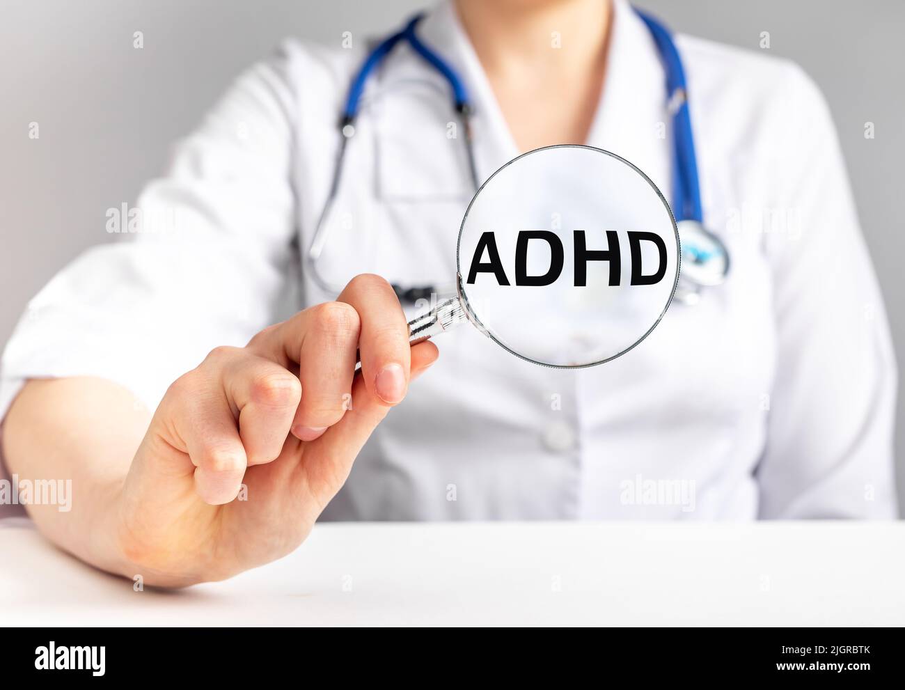 ADHD abbreviation, word. Attention deficit disease concept Stock Photo ...