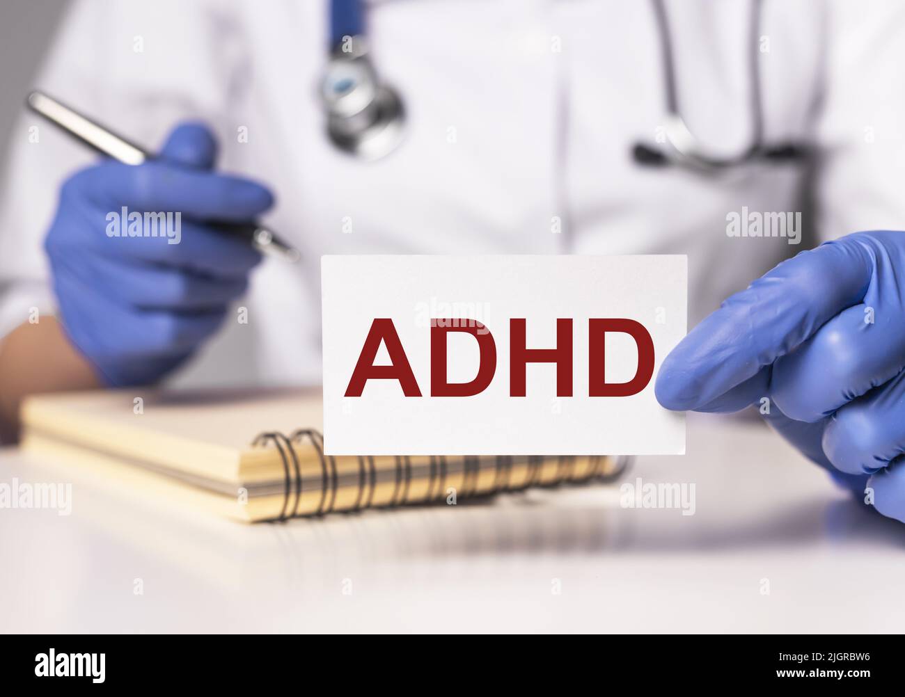 ADHD abbreviation, word. Attention deficit disease concept Stock Photo ...