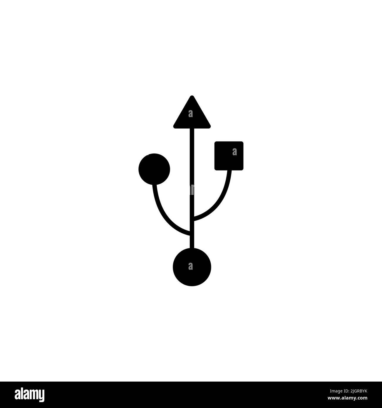 usb icon - vector. Usb icon . Vector illustration. USB symbol icon ...