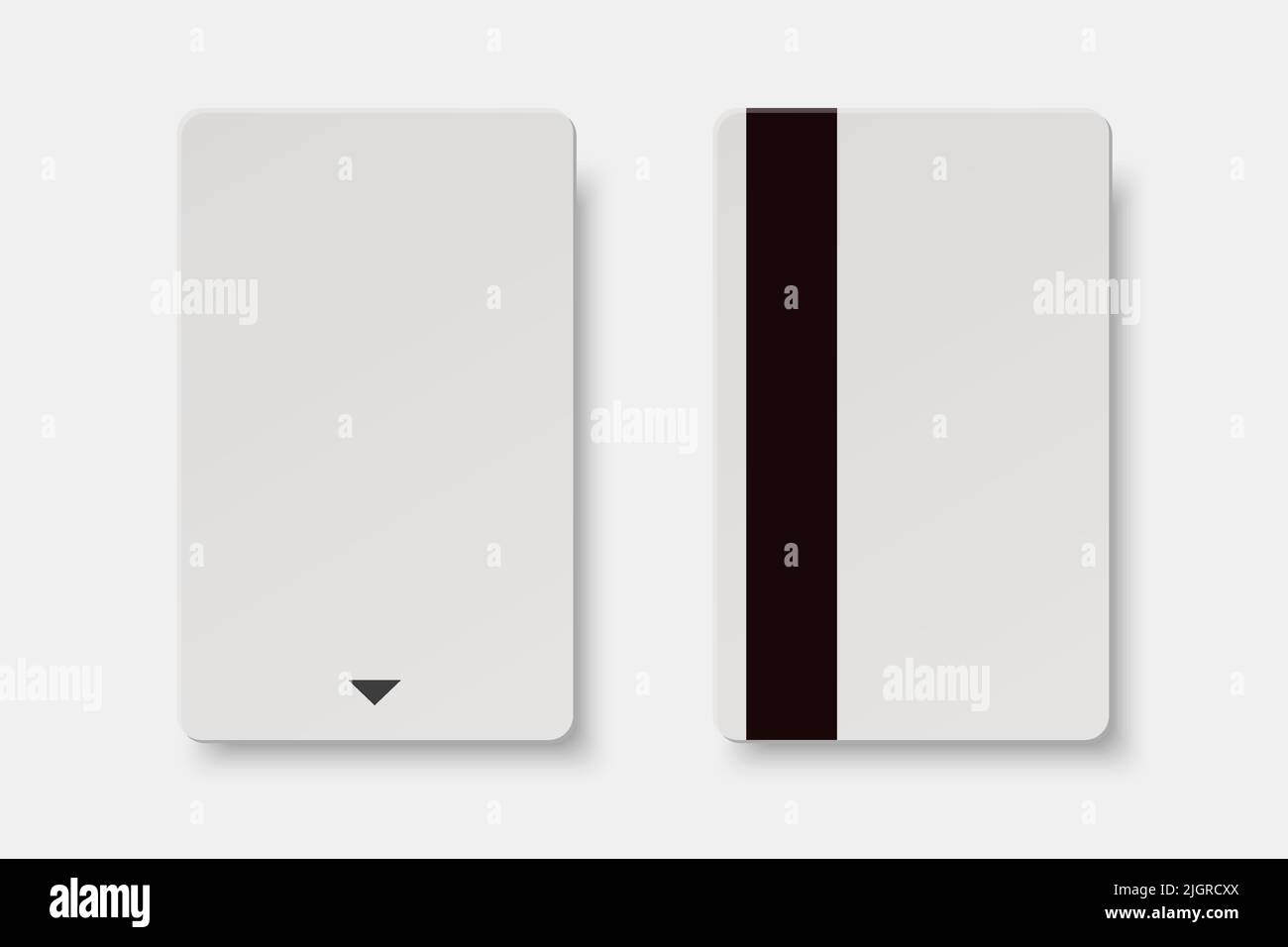 Vector 3d Realistic Blank White Guest Room Standard Plastic Keycard ...