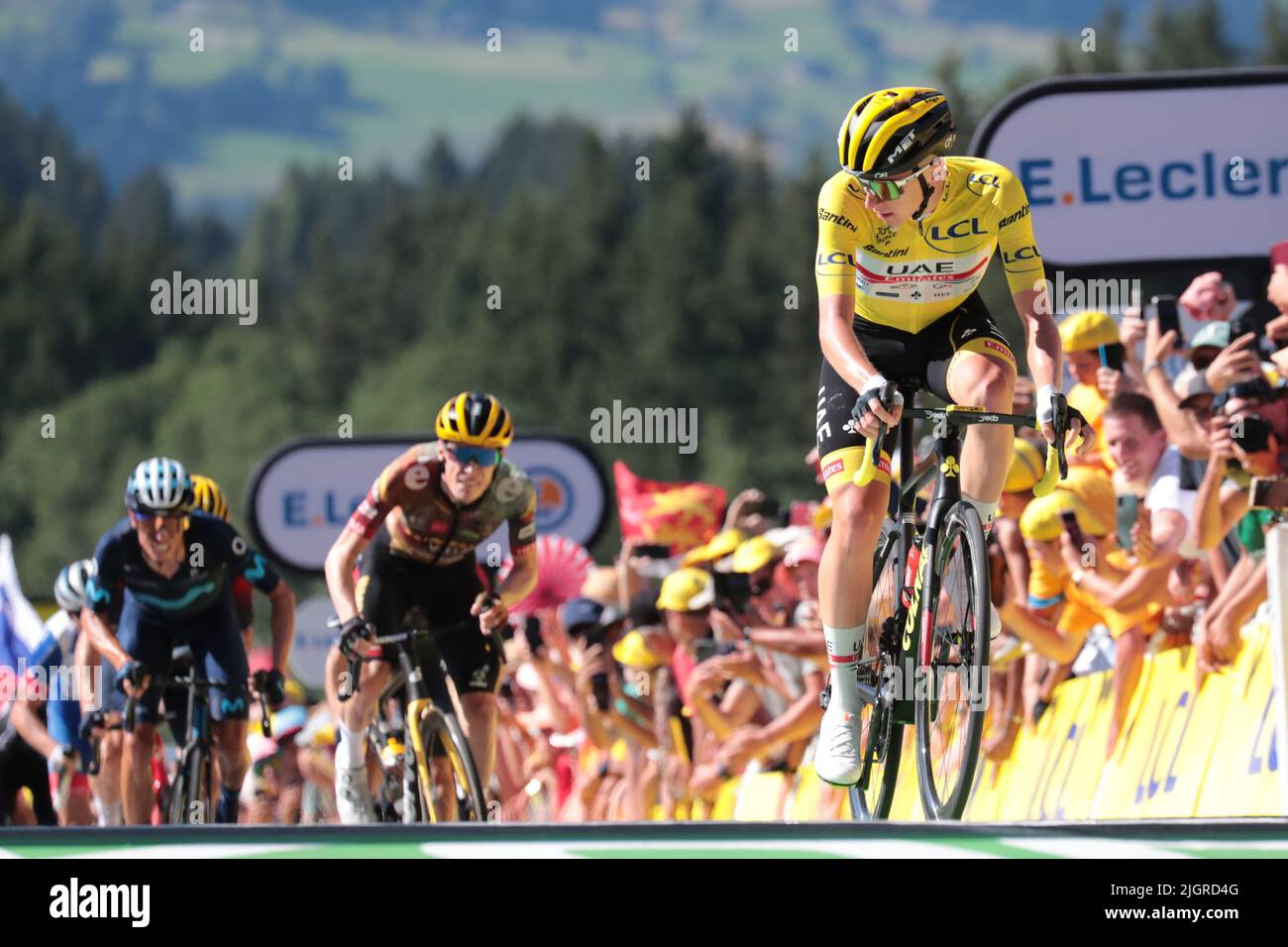 Megeve, France; 12th July 2022; Tour de France - UCI Cycling Race ...
