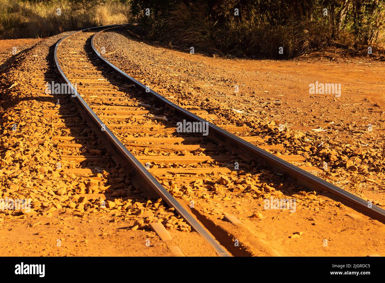 Rail way tracks up close hi-res stock photography and images - Alamy