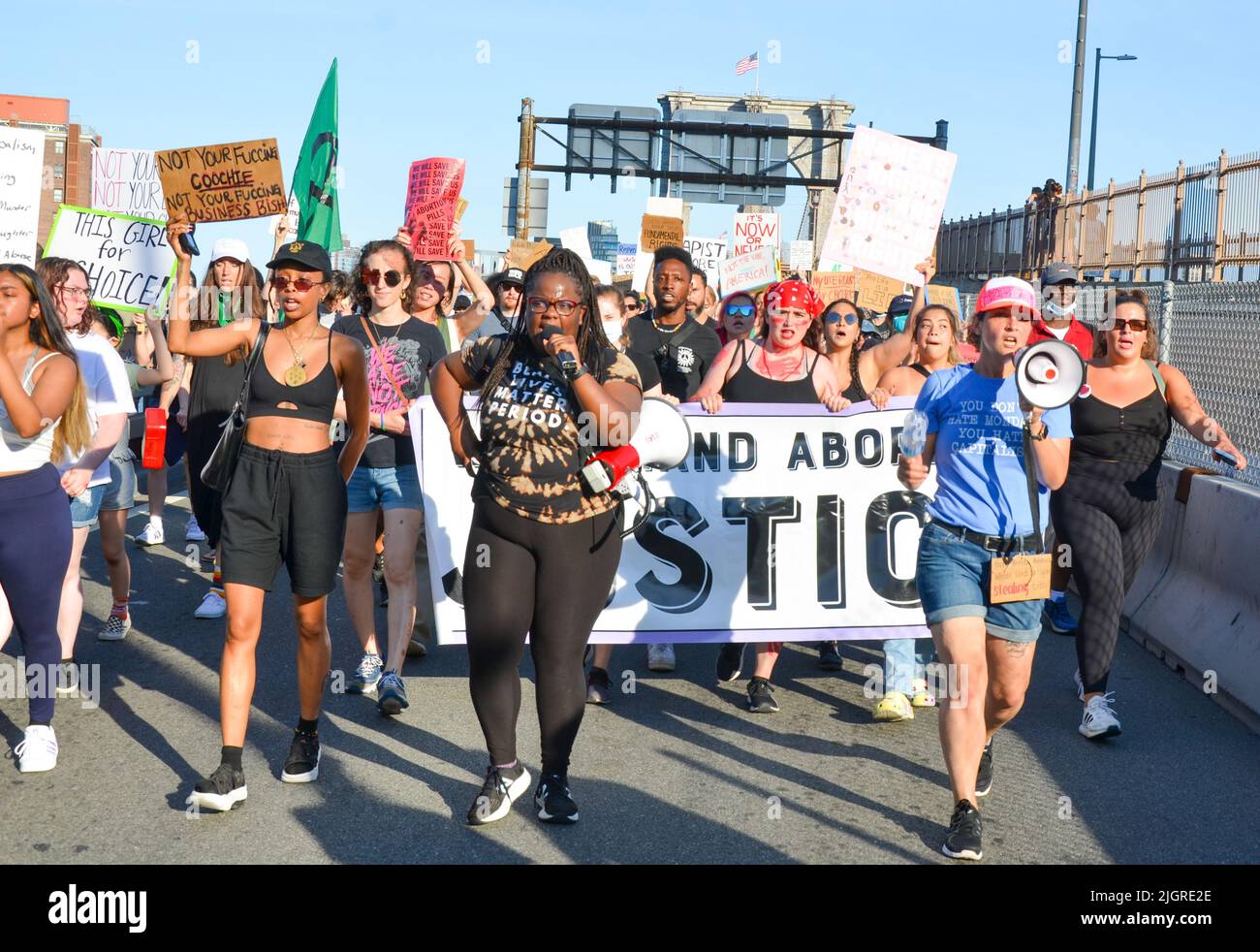 The activist groups gathered at Cadman Plaza and marched over Brooklyn ...