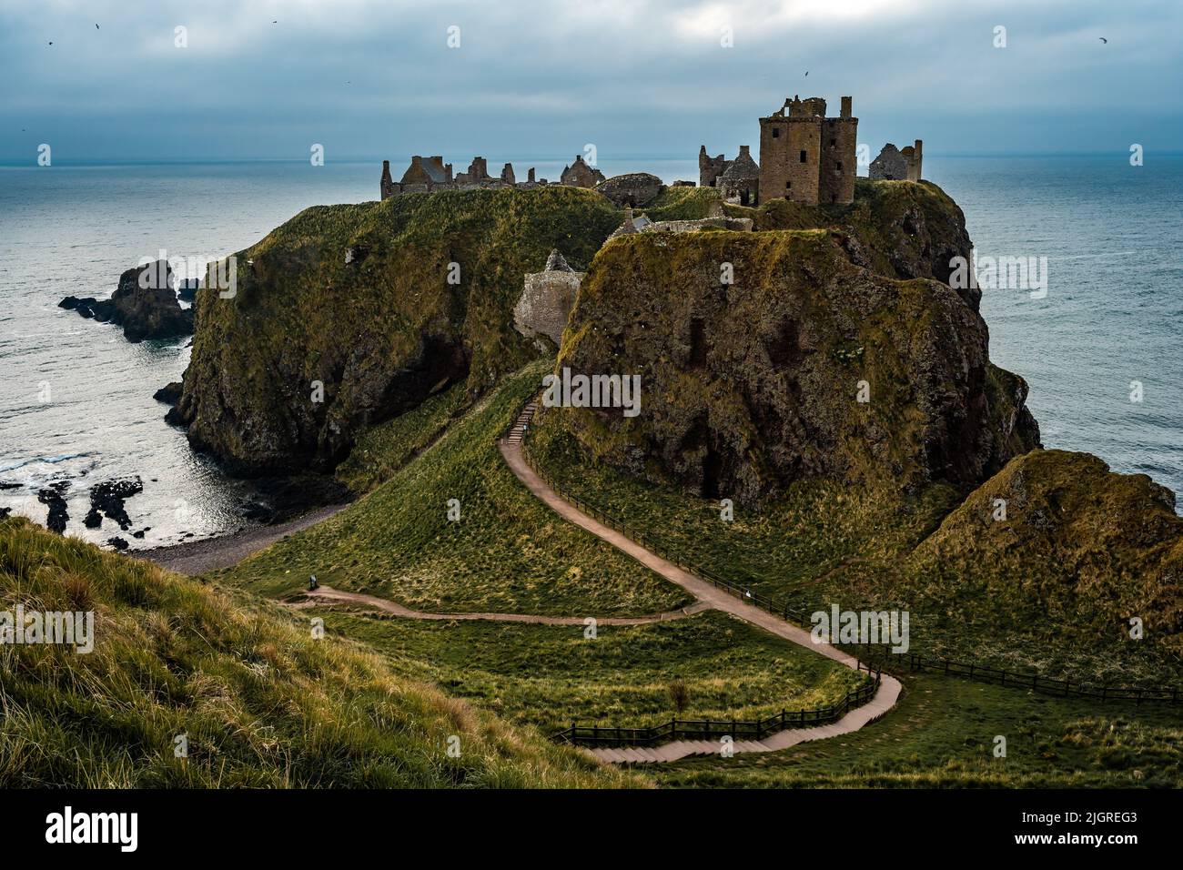 Dunnottar castle sunset hi-res stock photography and images - Alamy