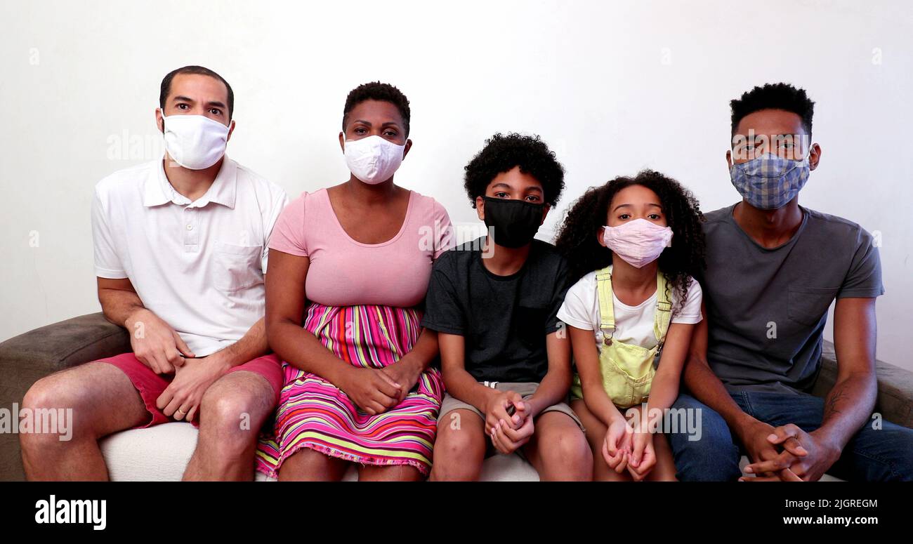 Black african family wearing covid hi-res stock photography and images ...