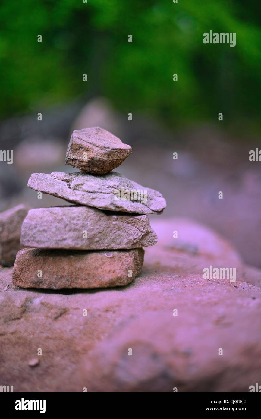 Closeup shot pebbles stacked hi-res stock photography and images - Alamy