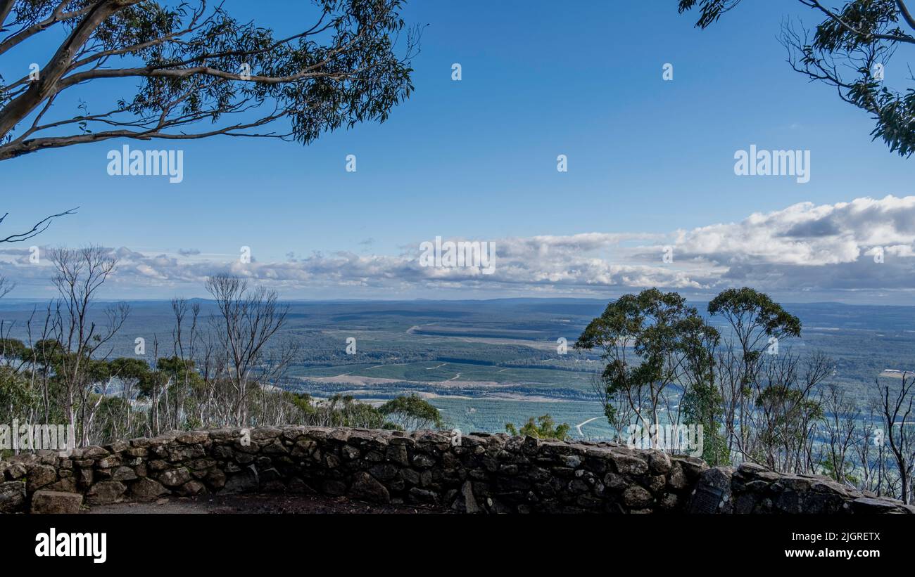 A panoramic view of the fields from the top Stock Photo - Alamy