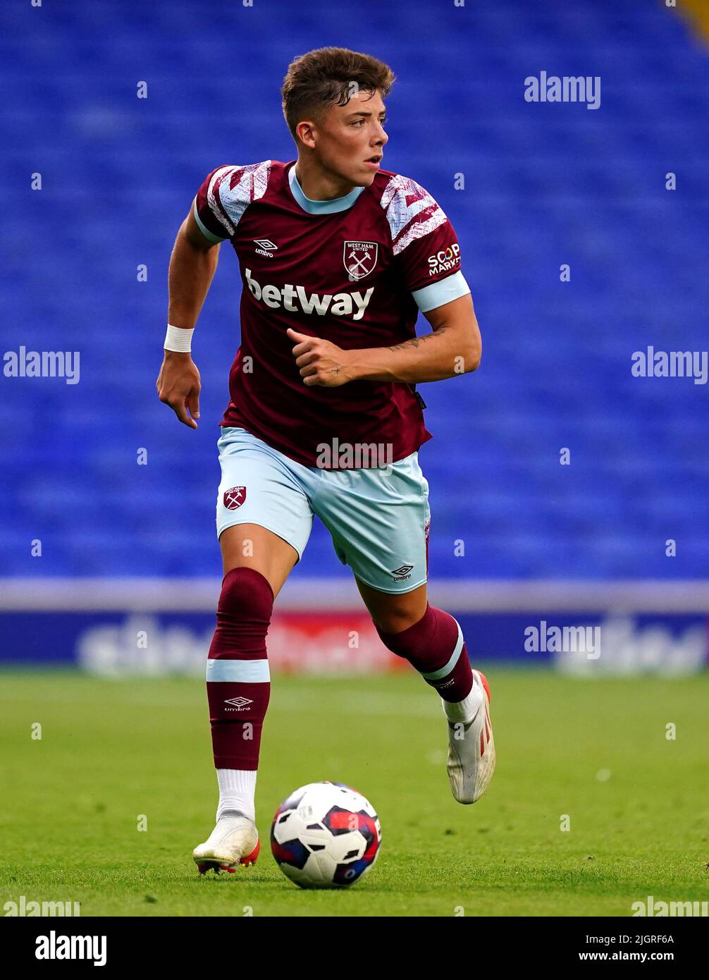 West Ham UnitedÕs Harrison Ashby during the pre-season friendly match ...