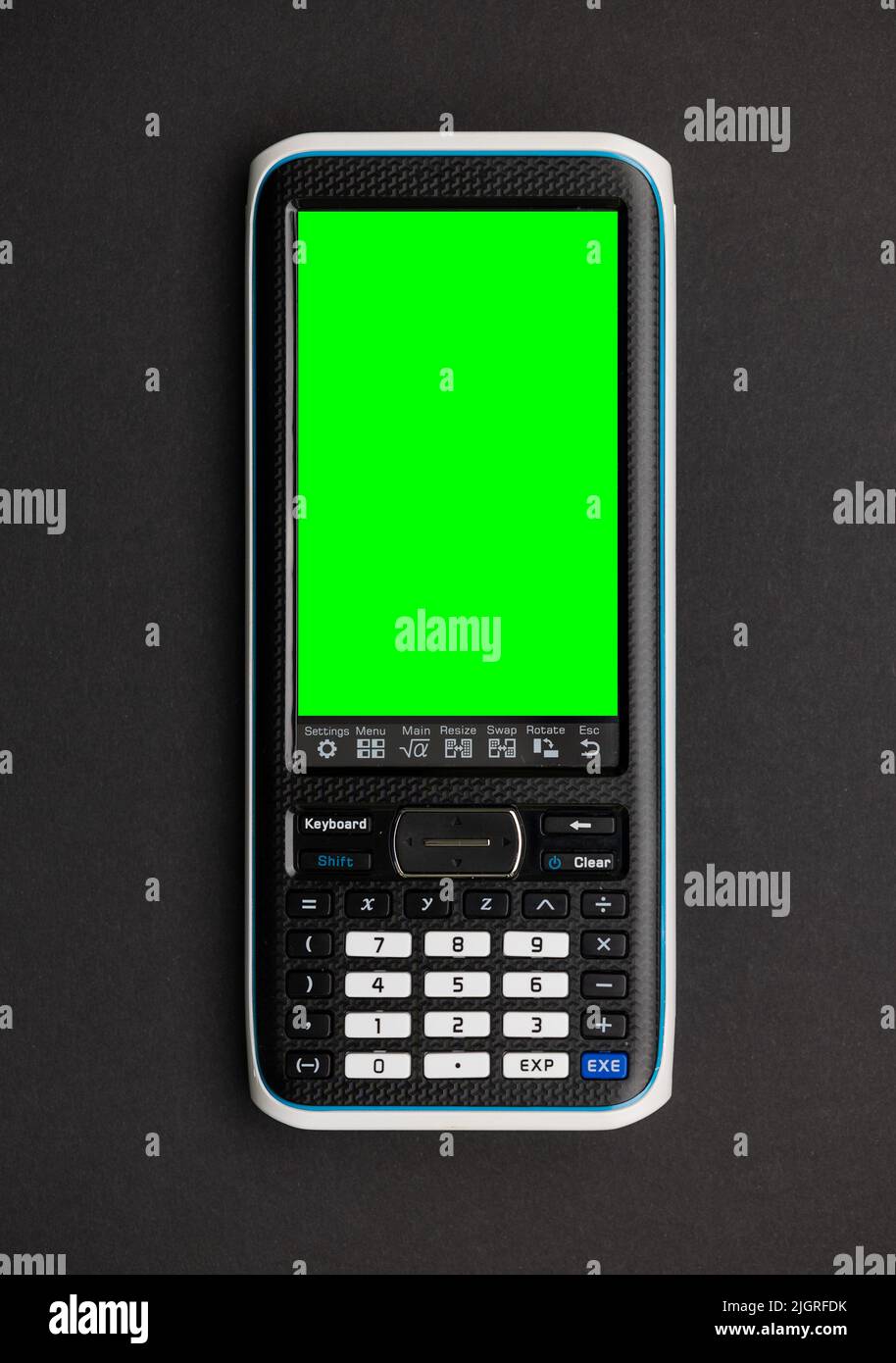 Graphic Calculator with a green screen to place content there. Graphic ...