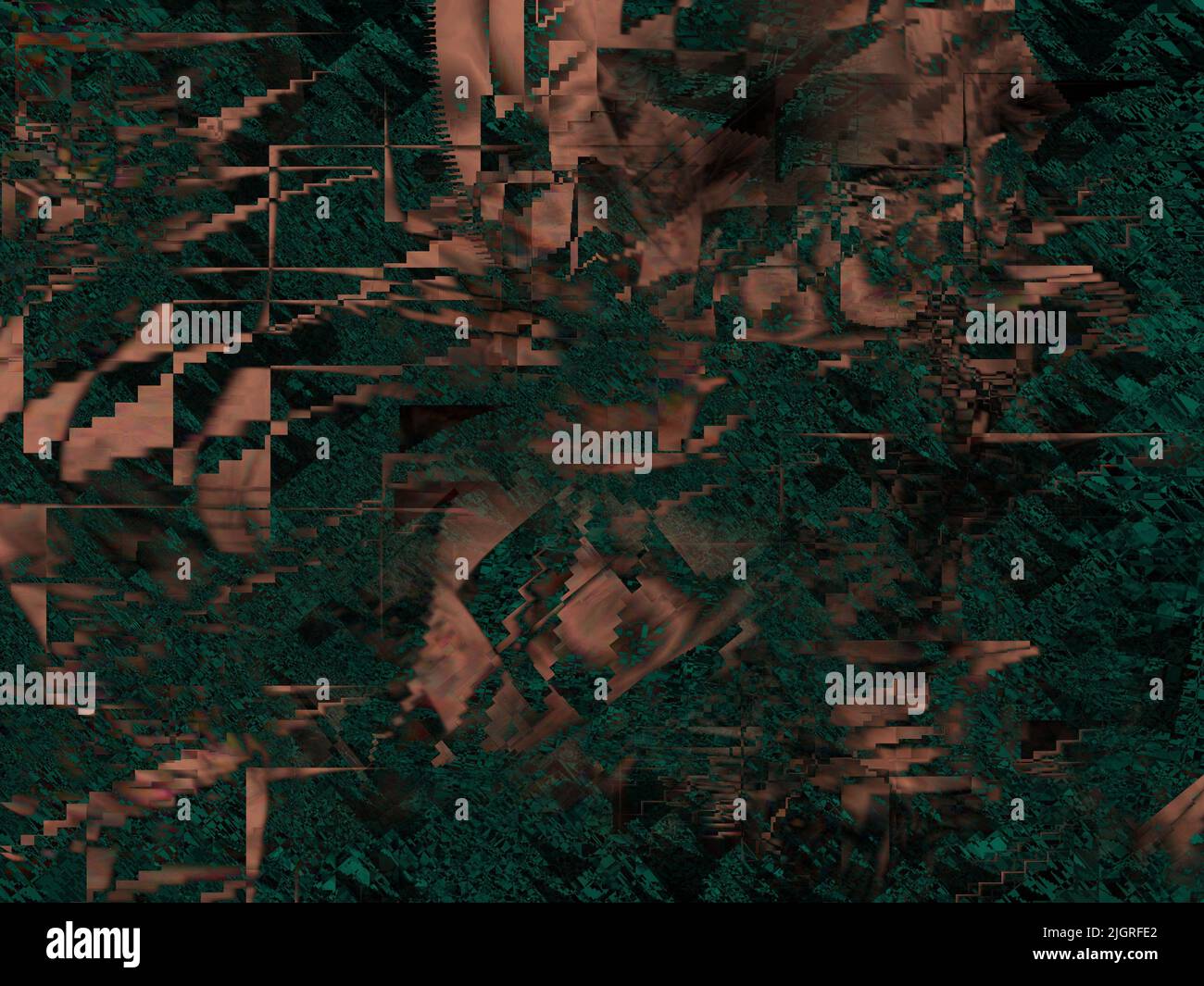 Fashionable print, abstract red and rust texture with geometric shapes ...