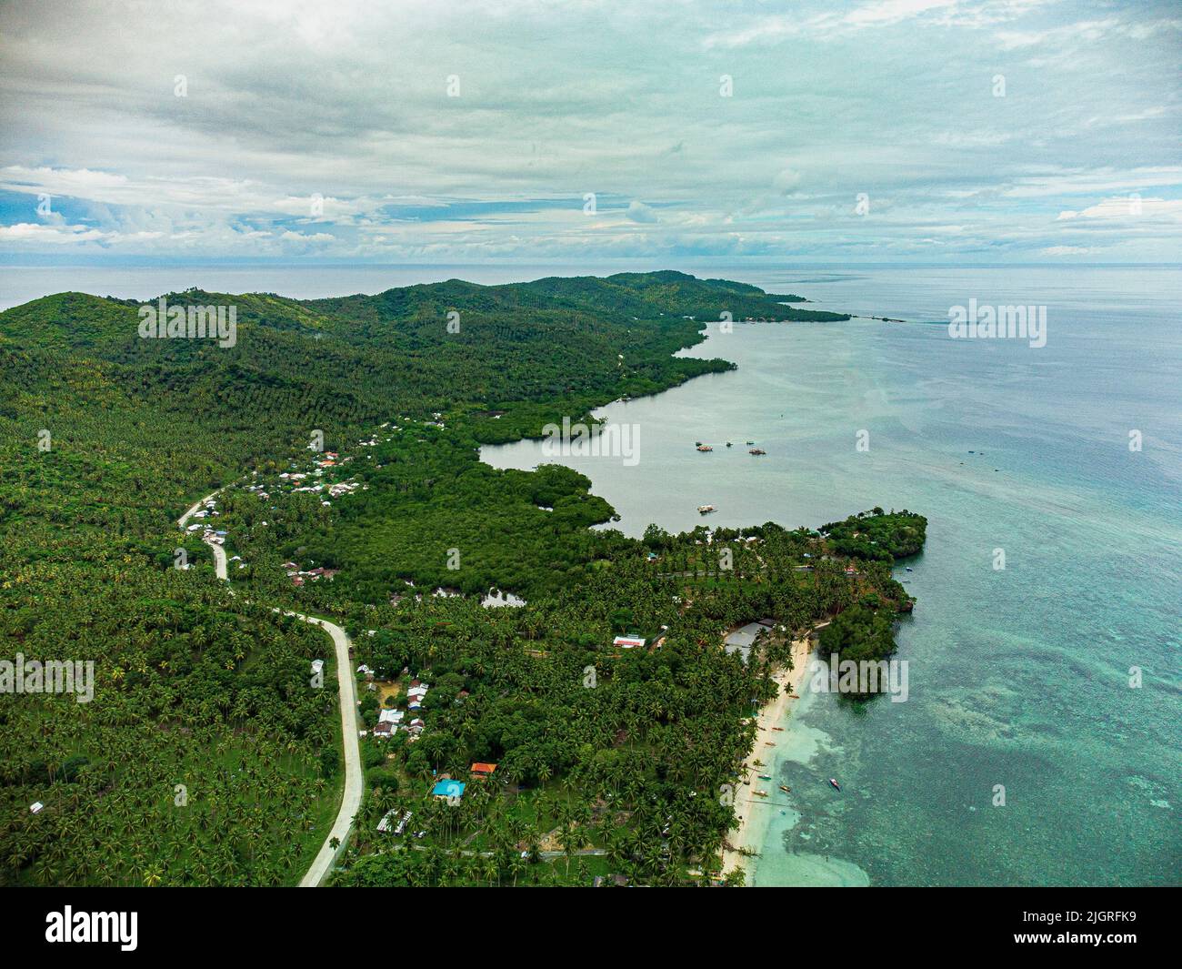 Aerial footage of Governor Generoso Davao Oriental Philippines Stock Photo - Alamy