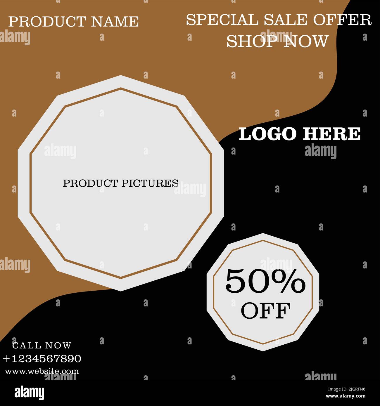 promotion template design for a product Stock Vector Image & Art - Alamy