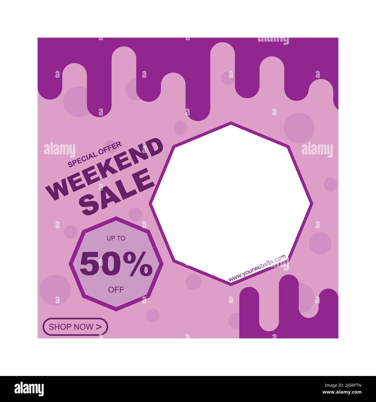 Online fashion ad template Cut Out Stock Images & Pictures - Alamy