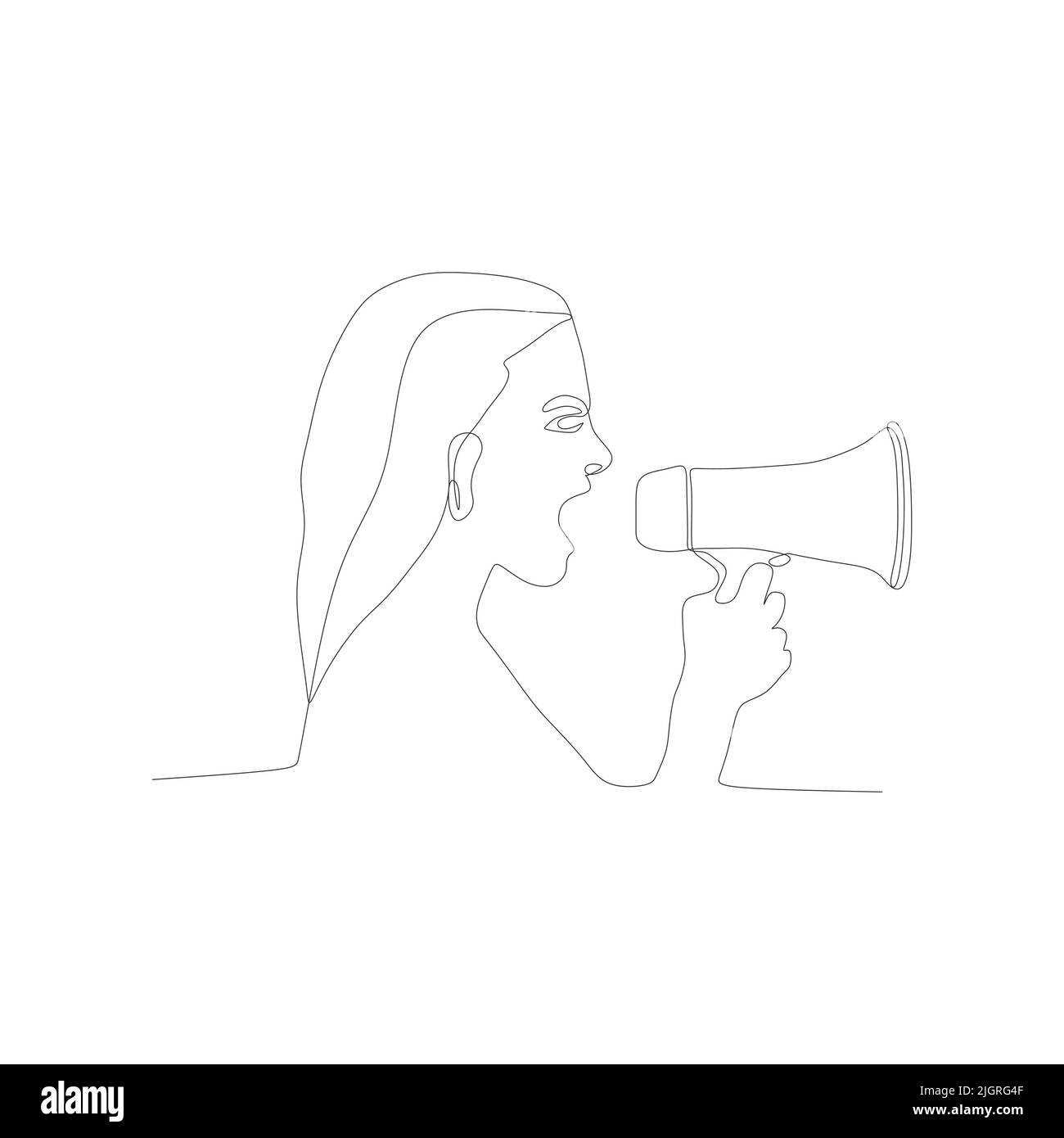 an image design made with just one line without a break Stock Vector ...