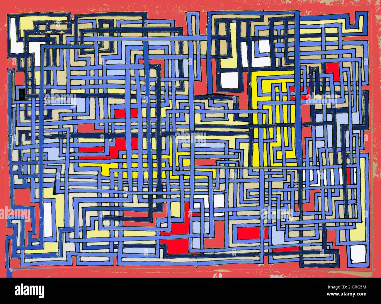 An abstract pattern of a labyrinth for background Stock Photo - Alamy