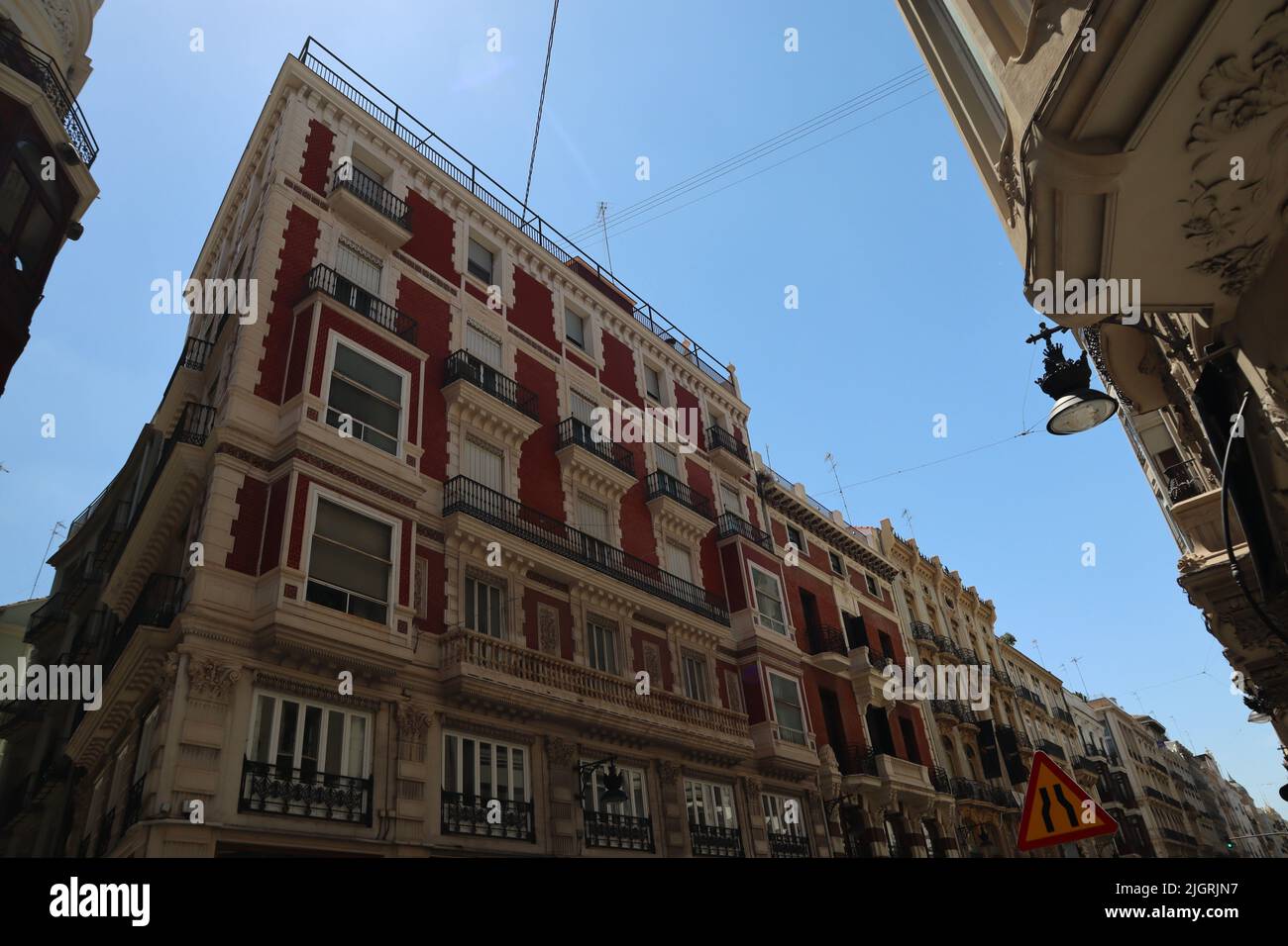 old Spanish building in a small ci Stock Photo - Alamy