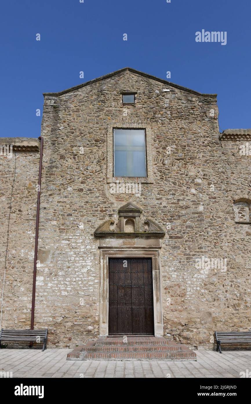 An ancient church in Grottole, a village in the Basilicata region ...