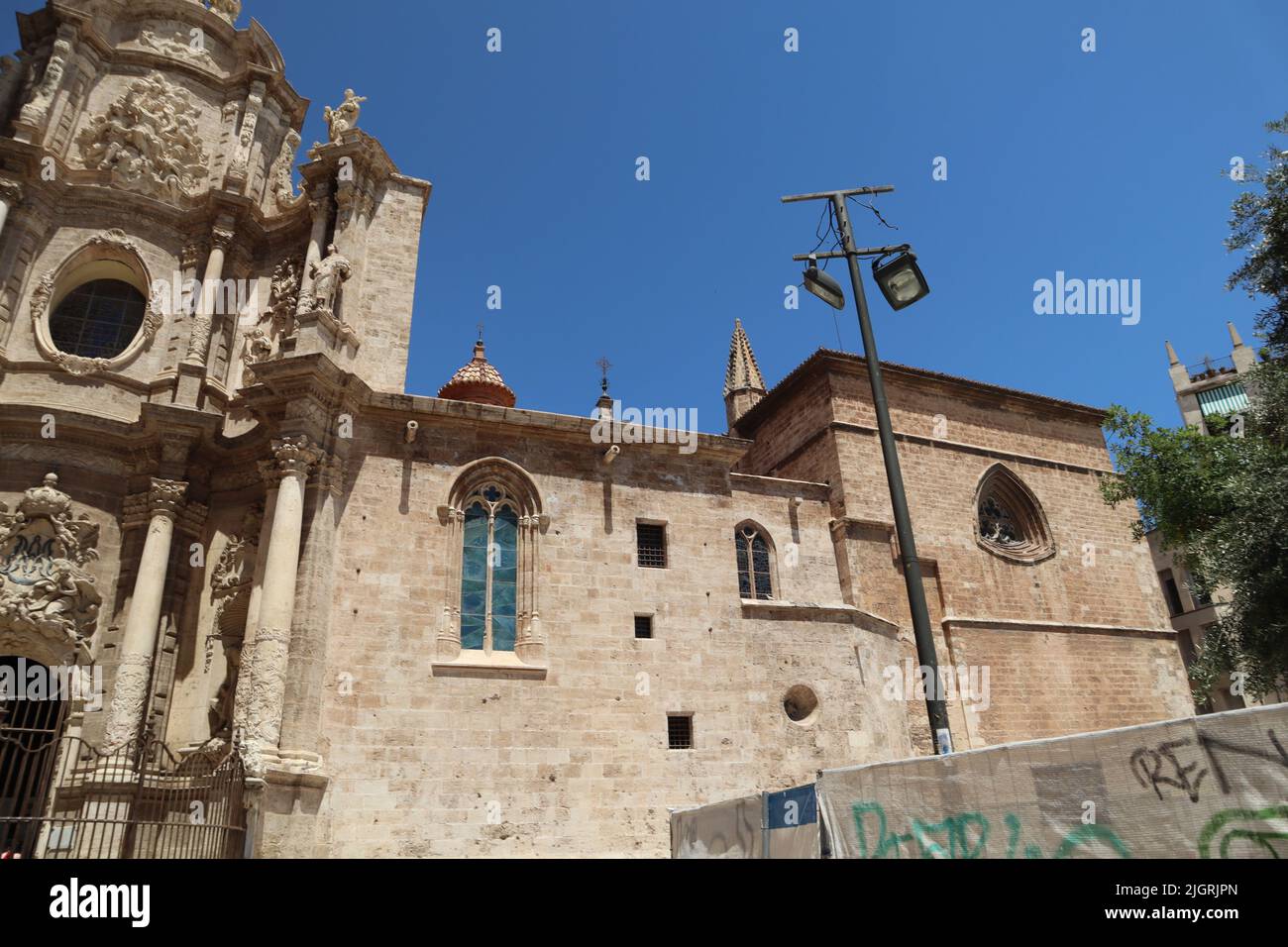old Spanish Catholic Church made of stone Stock Photo - Alamy