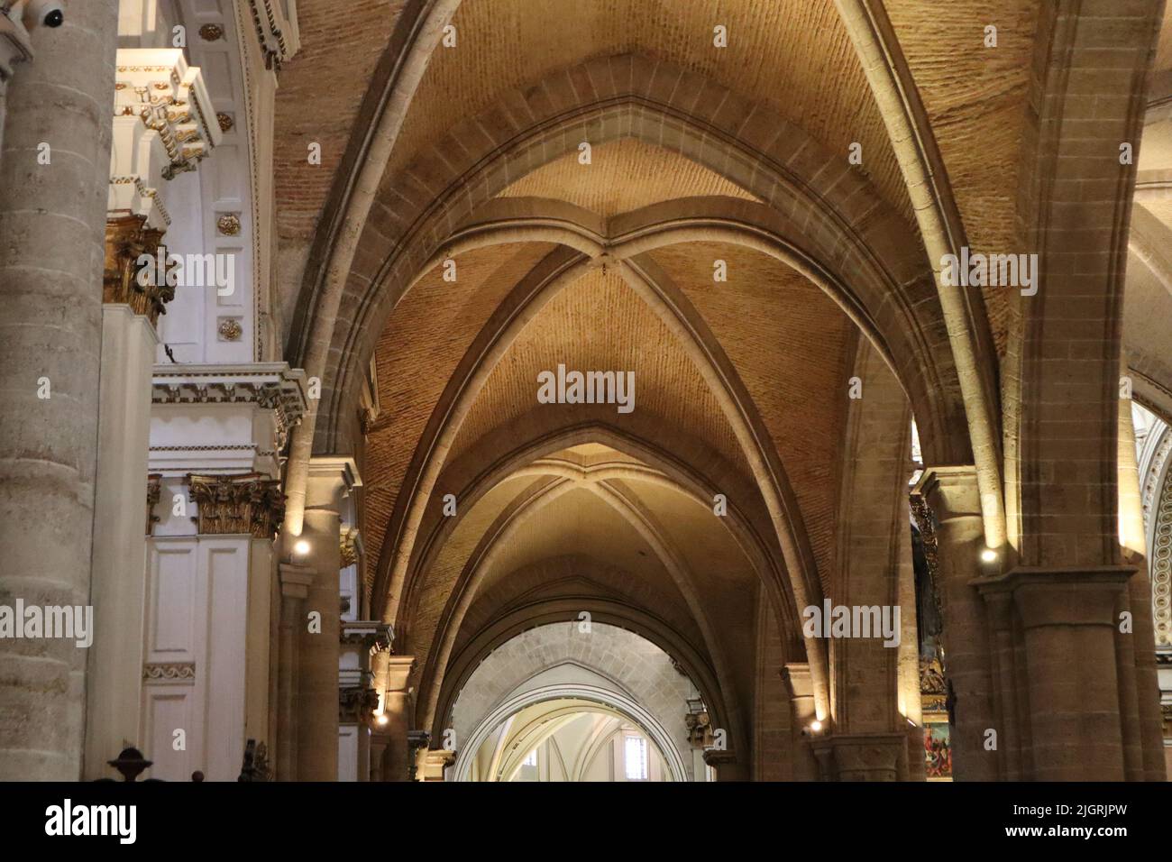 The inside of a Catholic Church, Valencia, Spain Stock Photo - Alamy