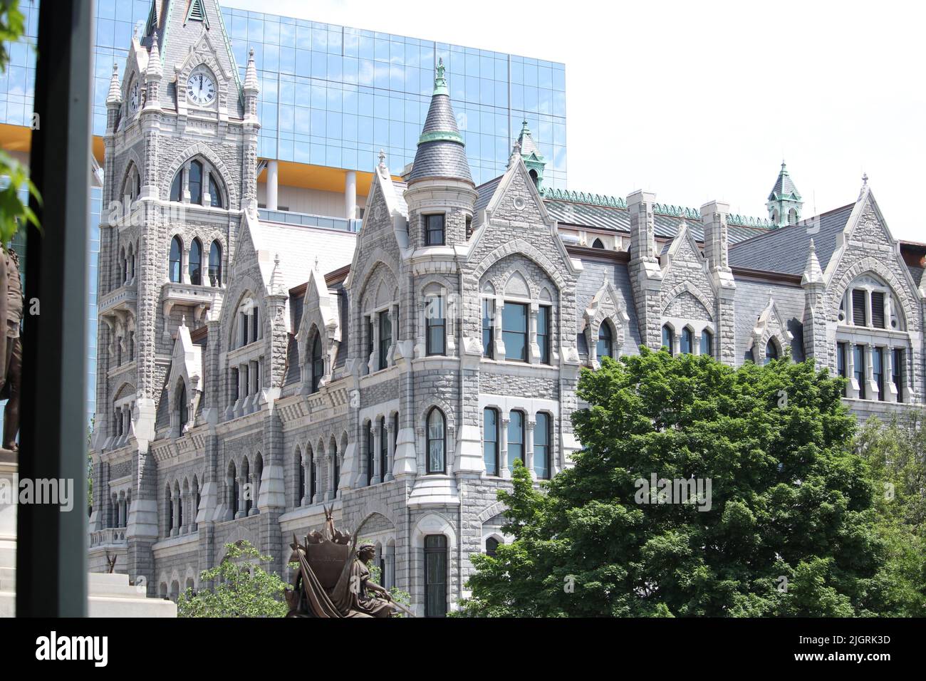 A side view of the Old City Hall building in Richmond, Virginia, United ...