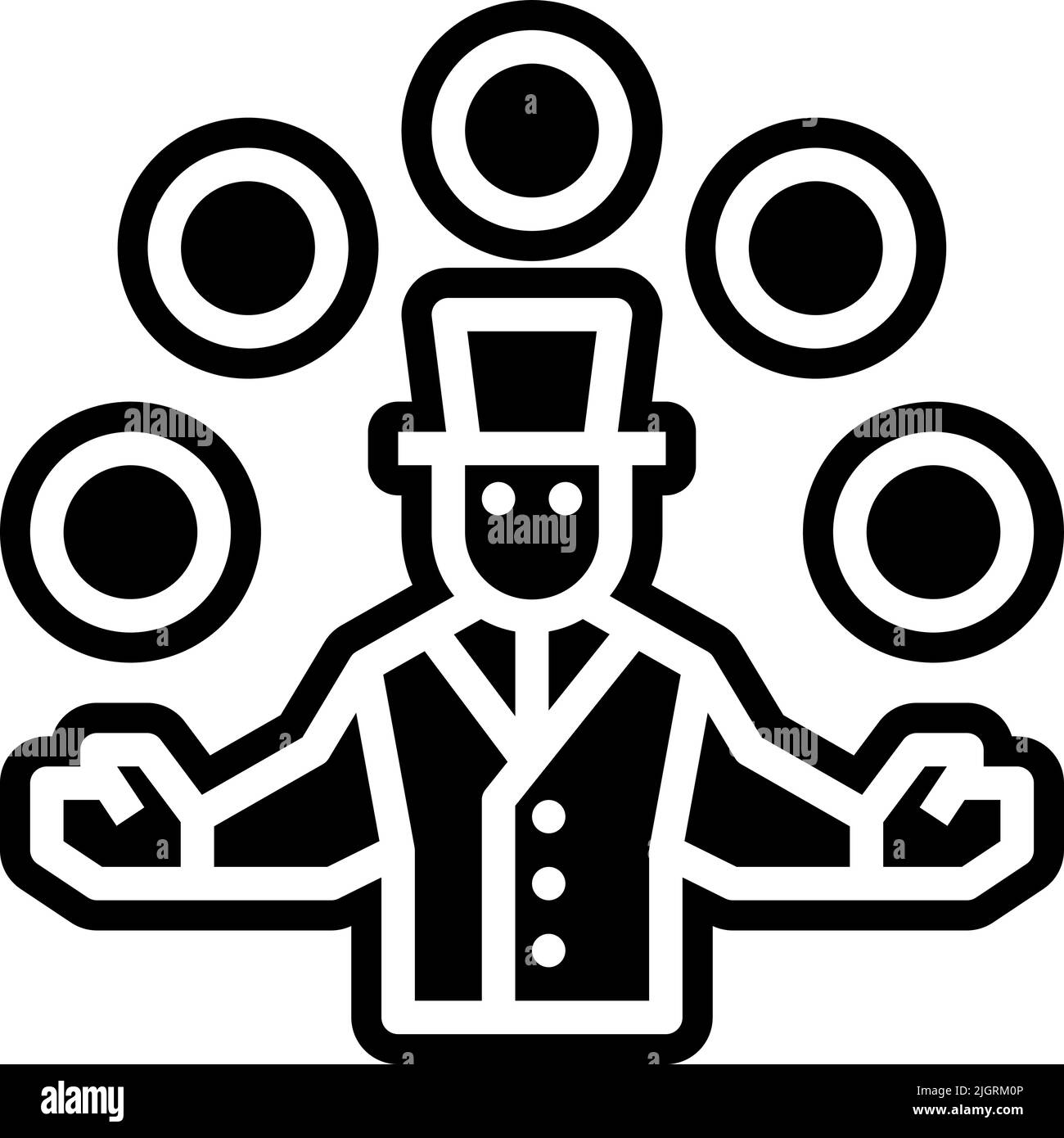 Juggler juggling Black and White Stock Photos & Images - Alamy