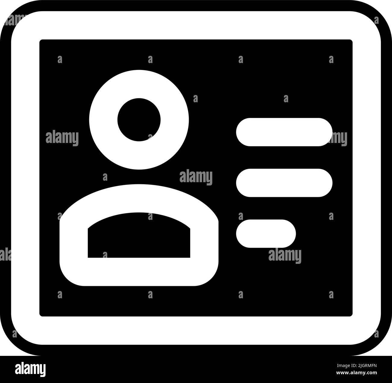 Application interface identity card icon Stock Vector Image & Art - Alamy