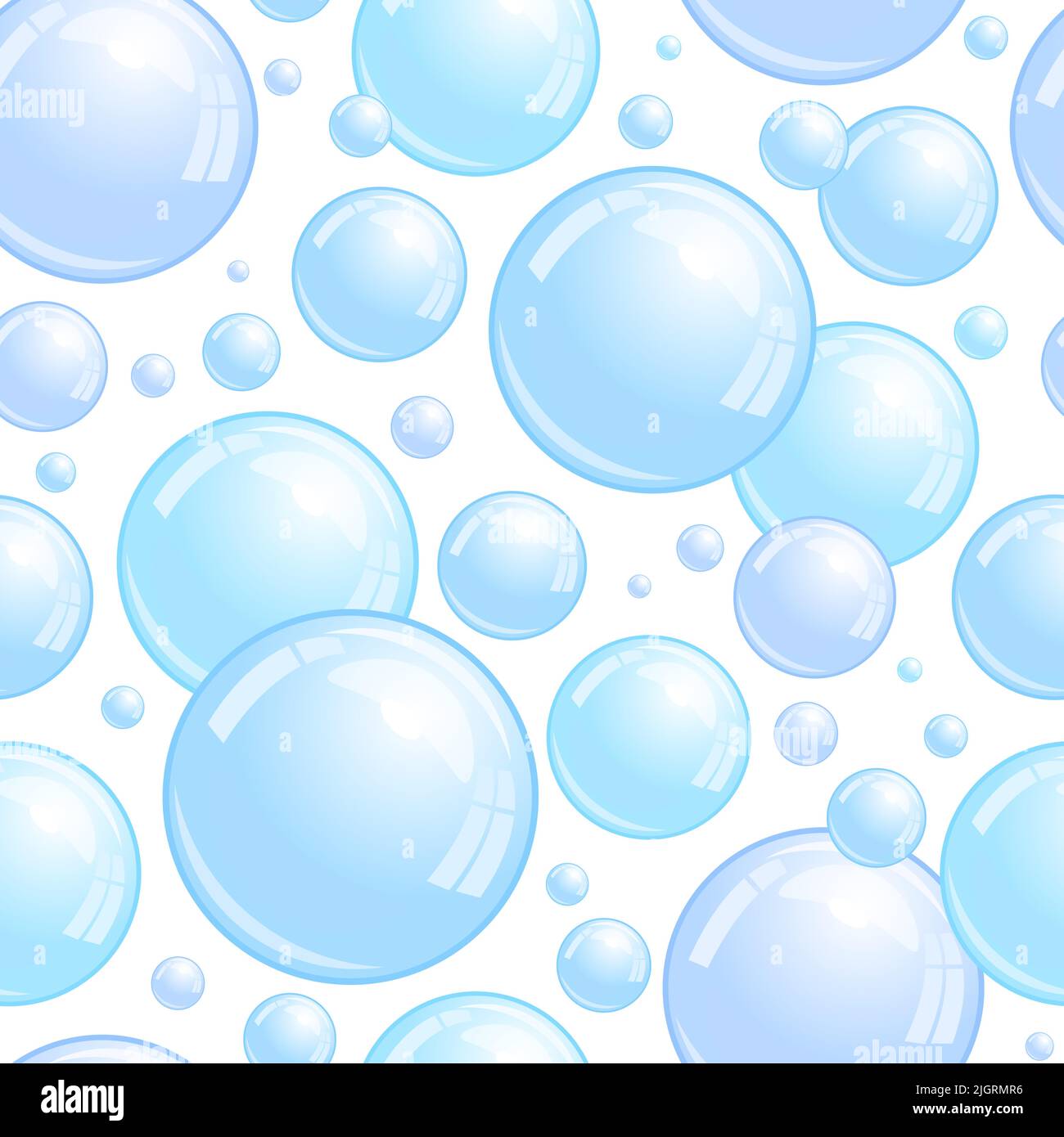 Soap bubbles seamless pattern. Repeated foam decoration wallpaper ...