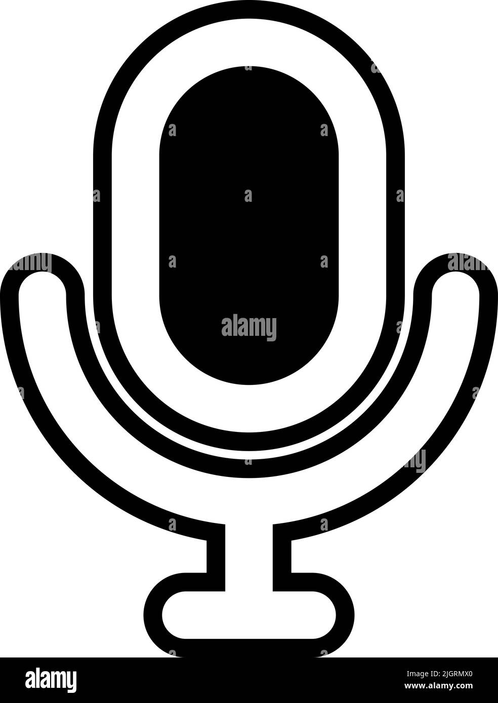 Application interface microphone icon Stock Vector Image & Art - Alamy