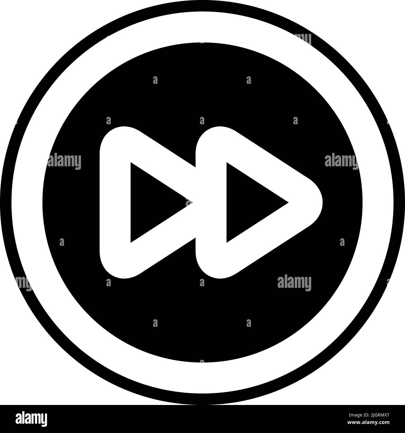Application interface fast forward icon Stock Vector Image & Art - Alamy