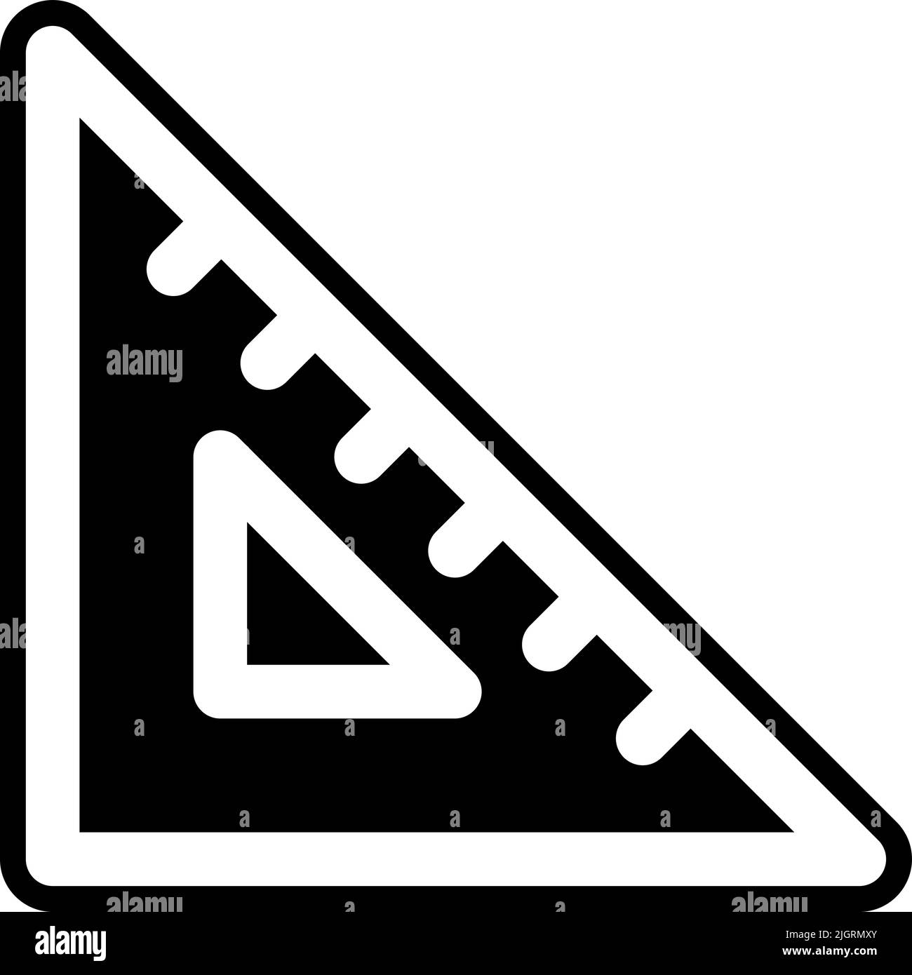 Back to school triangular ruler icon Stock Vector Image & Art - Alamy