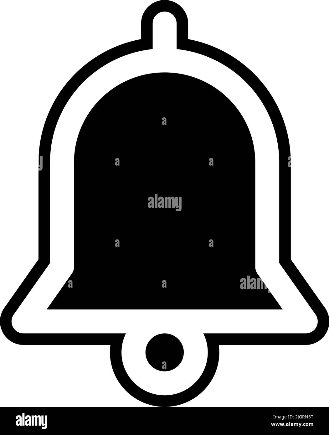 School bell icon back Black and White Stock Photos & Images - Alamy