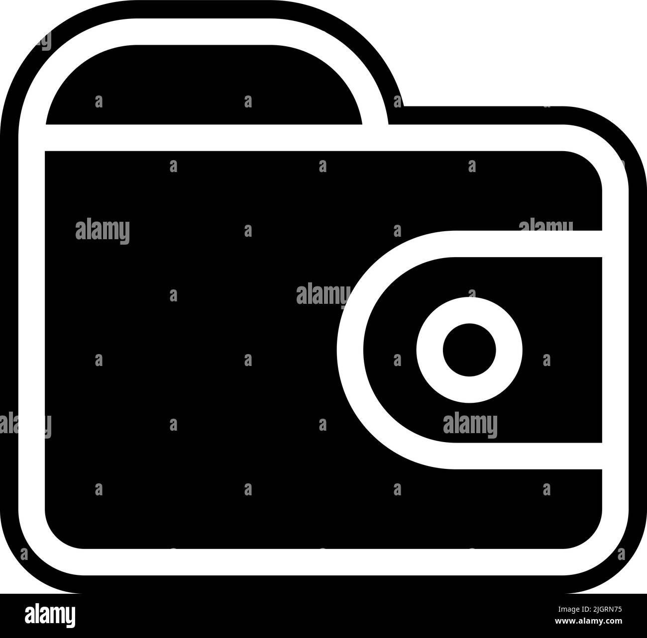 Basic user interface wallet icon Stock Vector Image & Art - Alamy