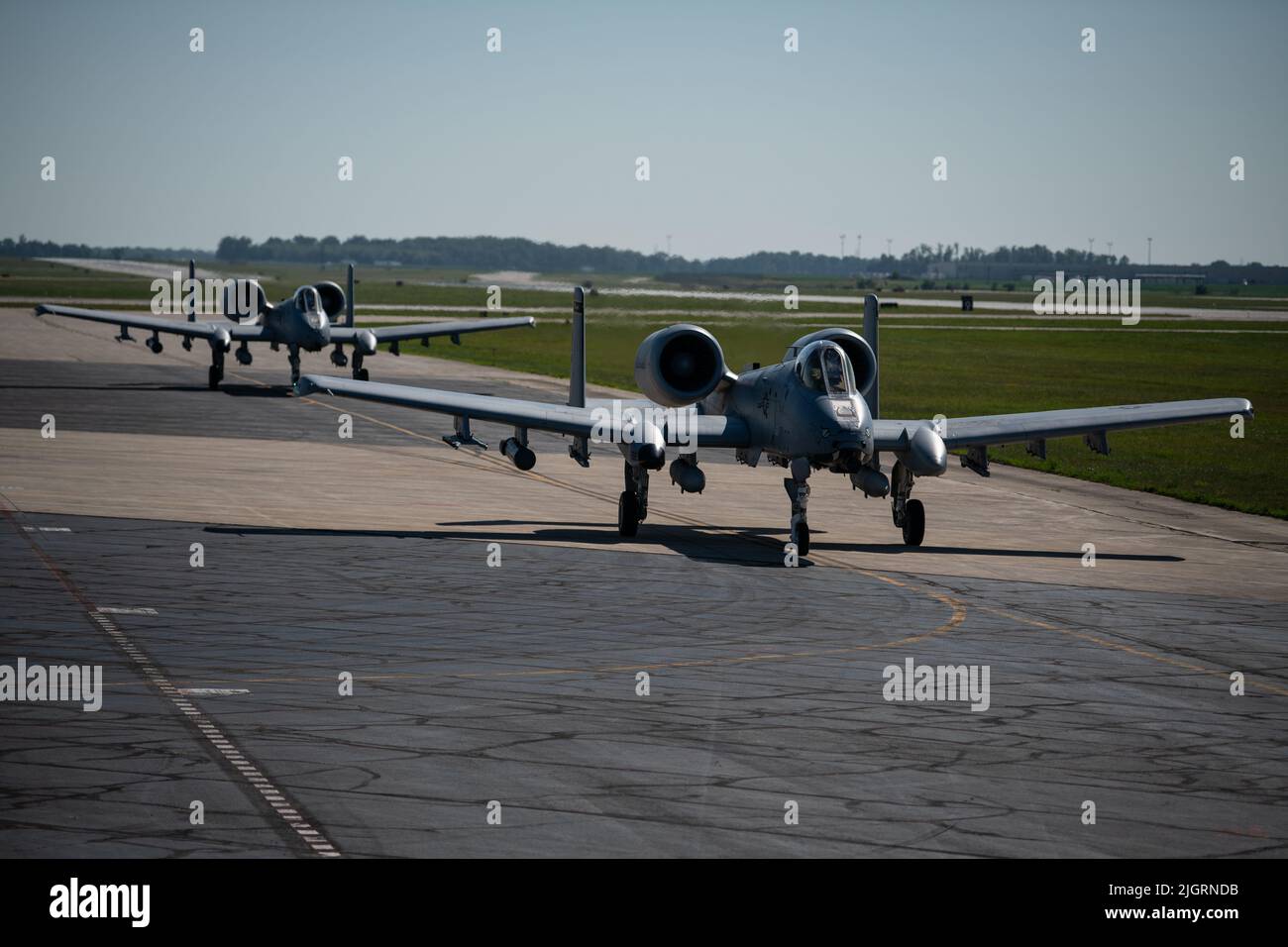 A-10C Thunderbolt II aircraft, assigned to the 163rd Fighter Squadron ...