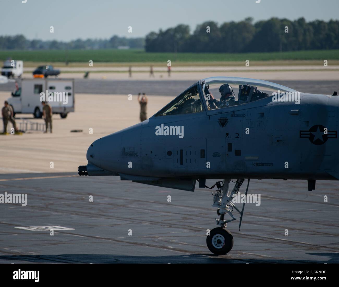 An A-10C Thunderbolt II aircraft, assigned to the 163rd Fighter ...