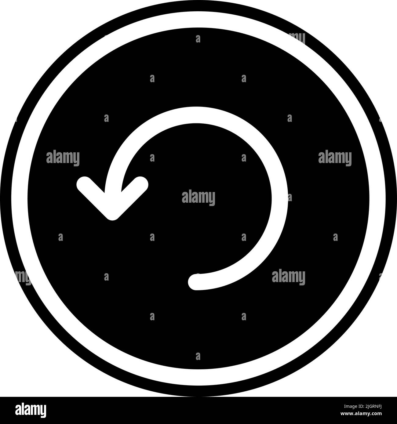 Basic user interface undo icon Stock Vector Image & Art - Alamy