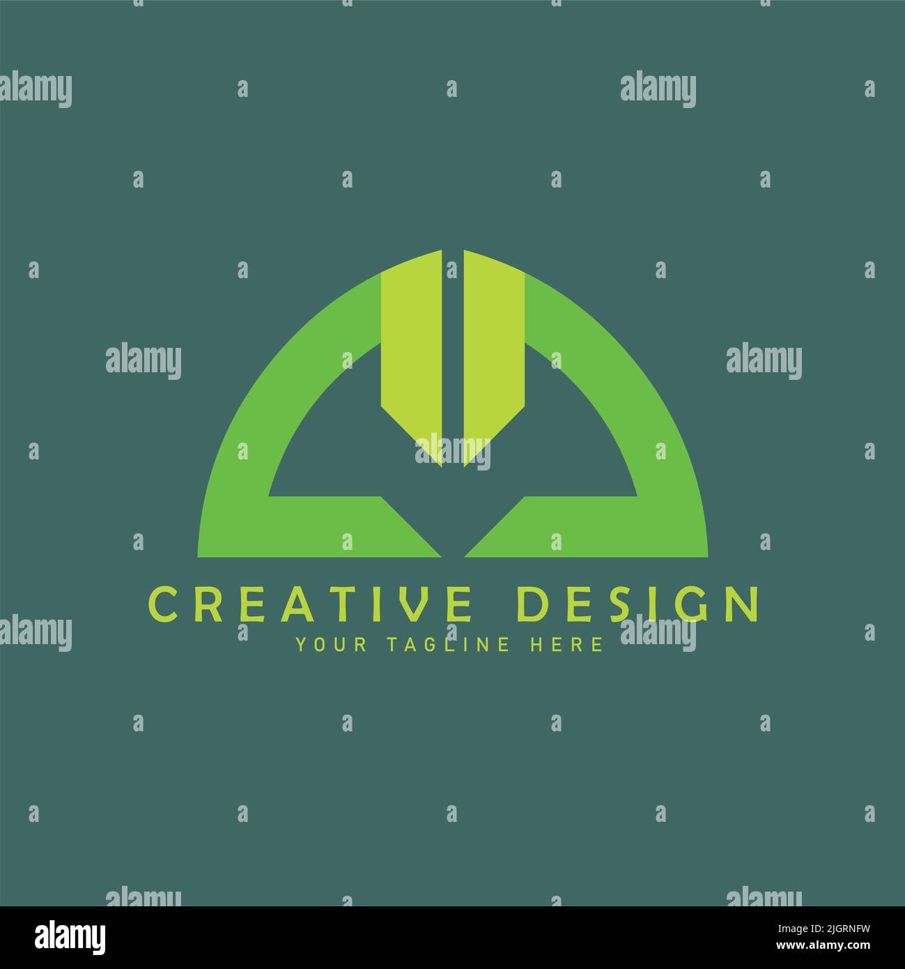 CC Letter Logo Design. Creative design Letters in green color. creative ...