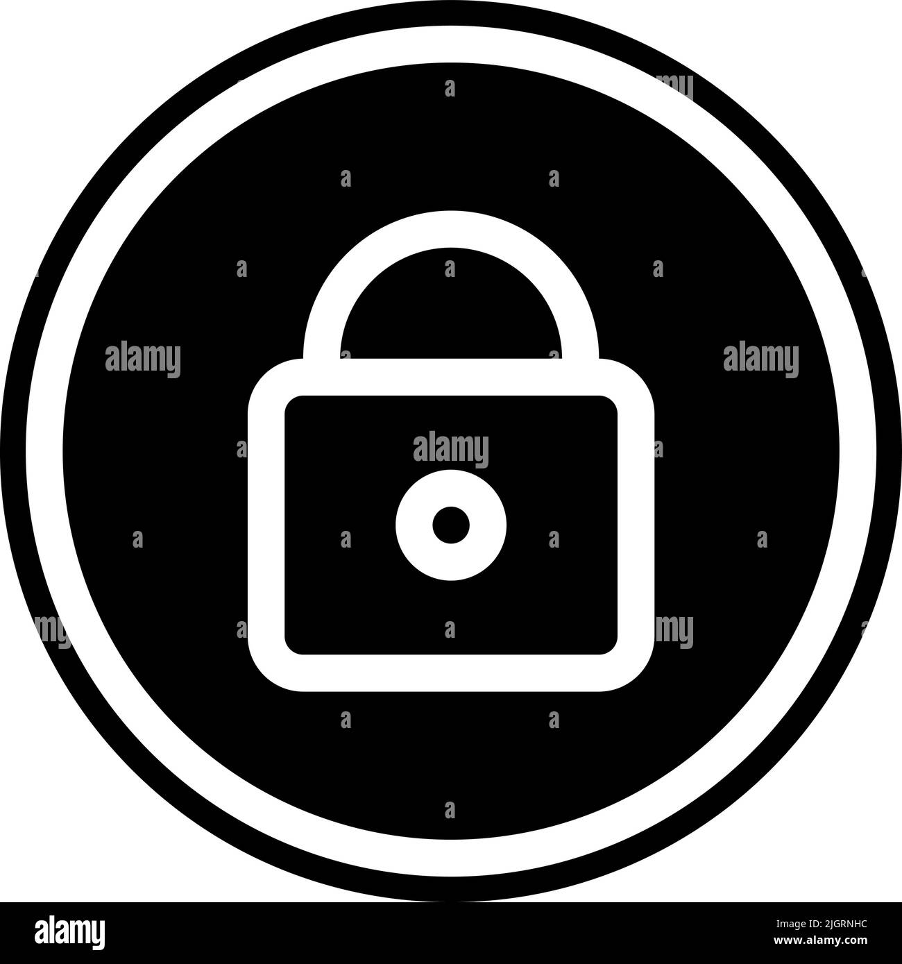 Basic user interface padlock icon Stock Vector Image & Art - Alamy