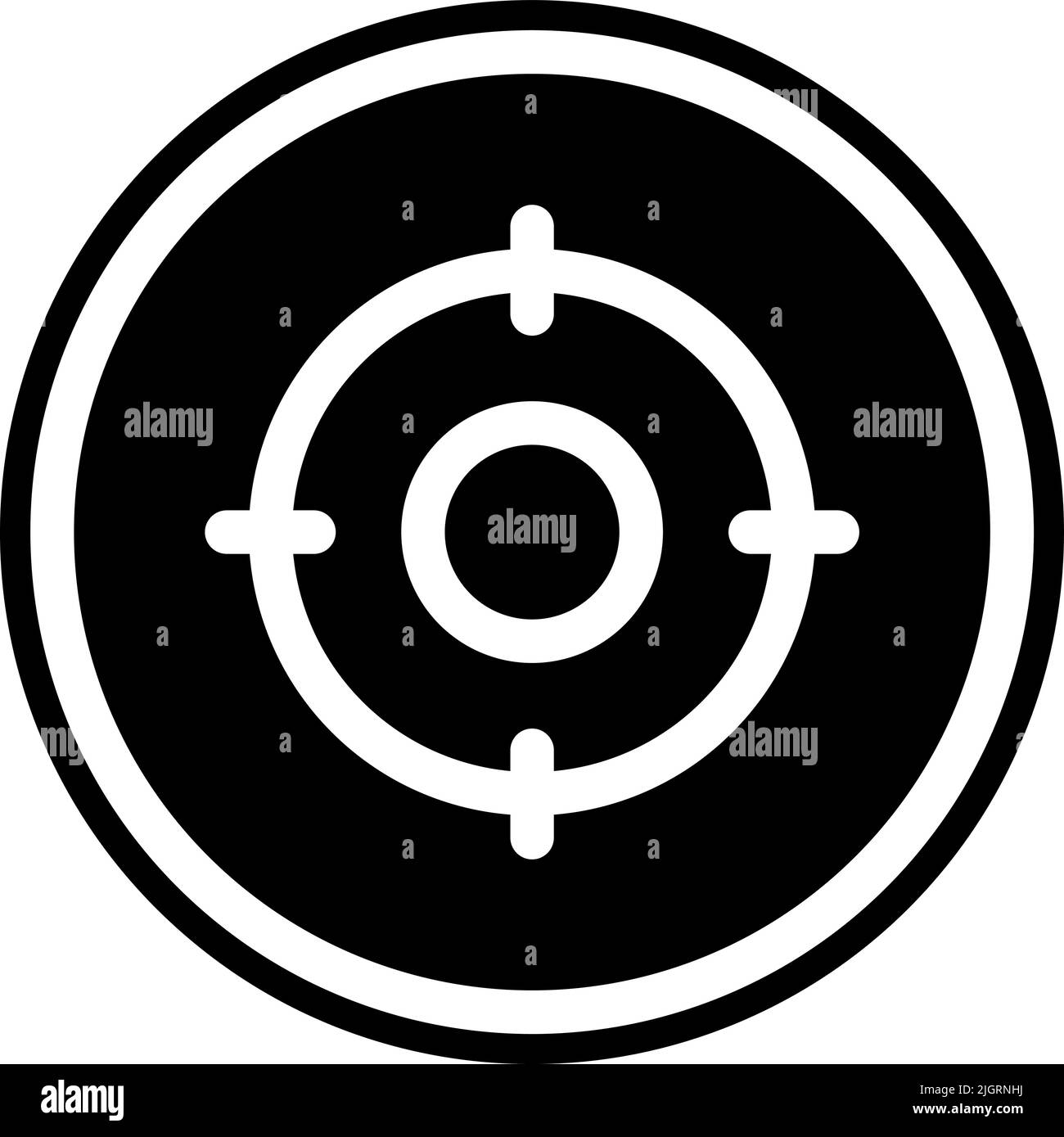 Basic user interface target icon Stock Vector Image & Art - Alamy