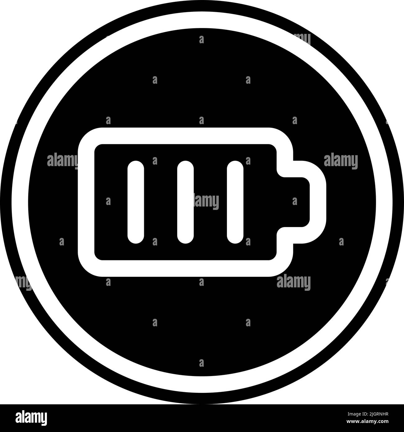 Basic user interface battery icon Stock Vector Image & Art - Alamy
