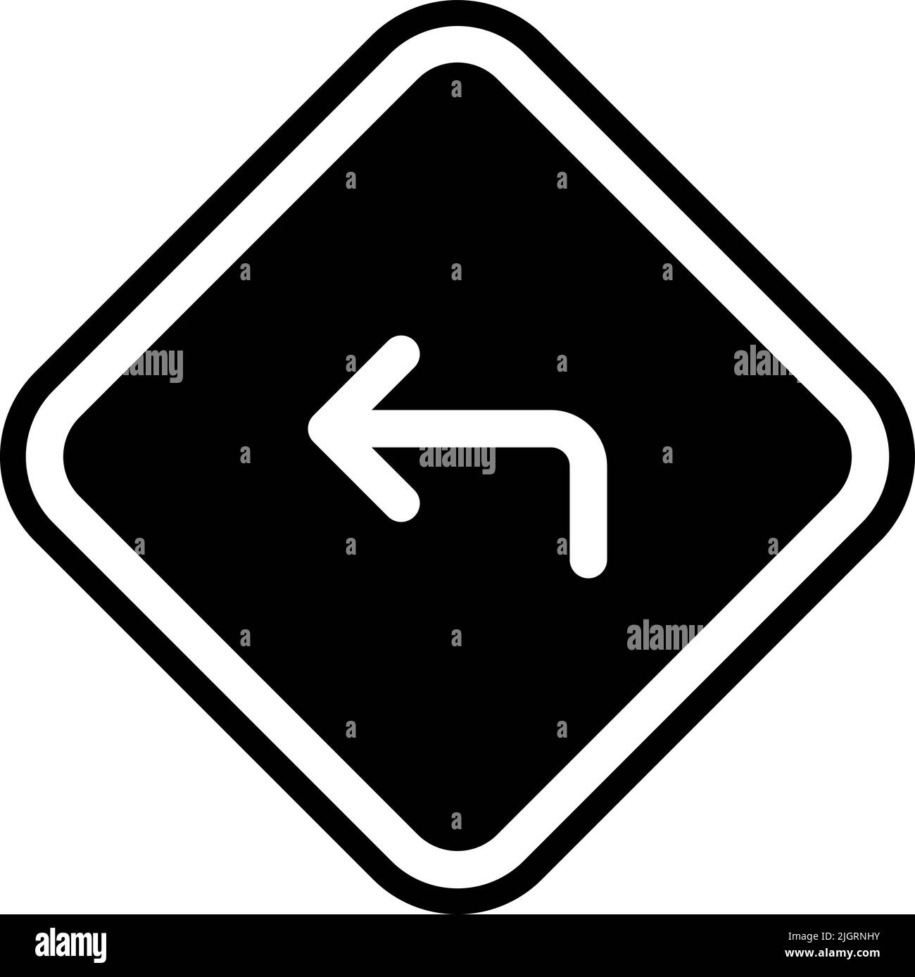 Basic user interface left arrow icon Stock Vector Image & Art - Alamy